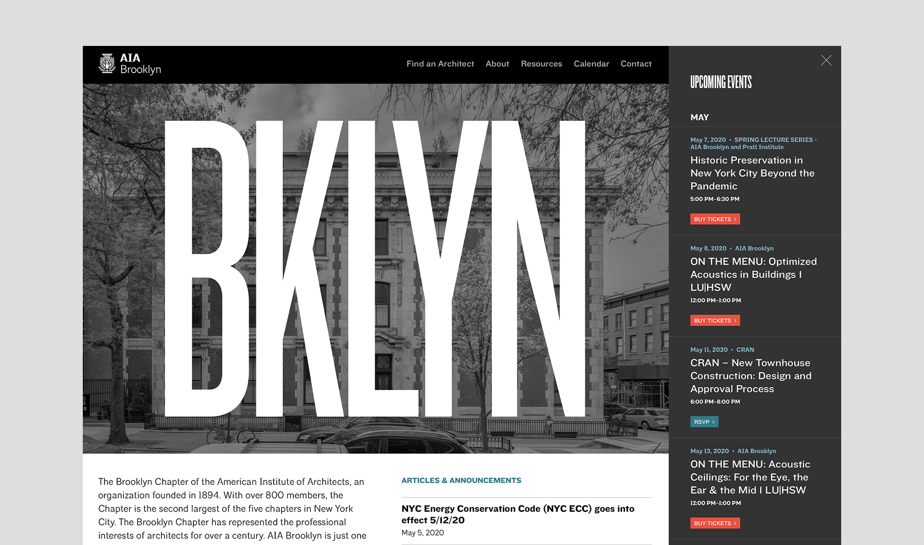 AIA Brooklyn Website – KUDOS Design Collaboratory™