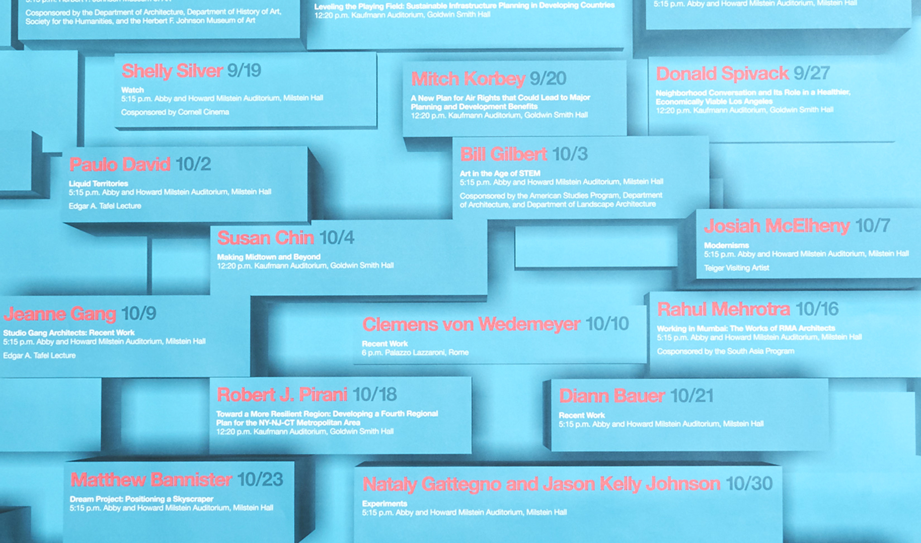 Cornell AAP Event Posters – KUDOS Design Collaboratory™