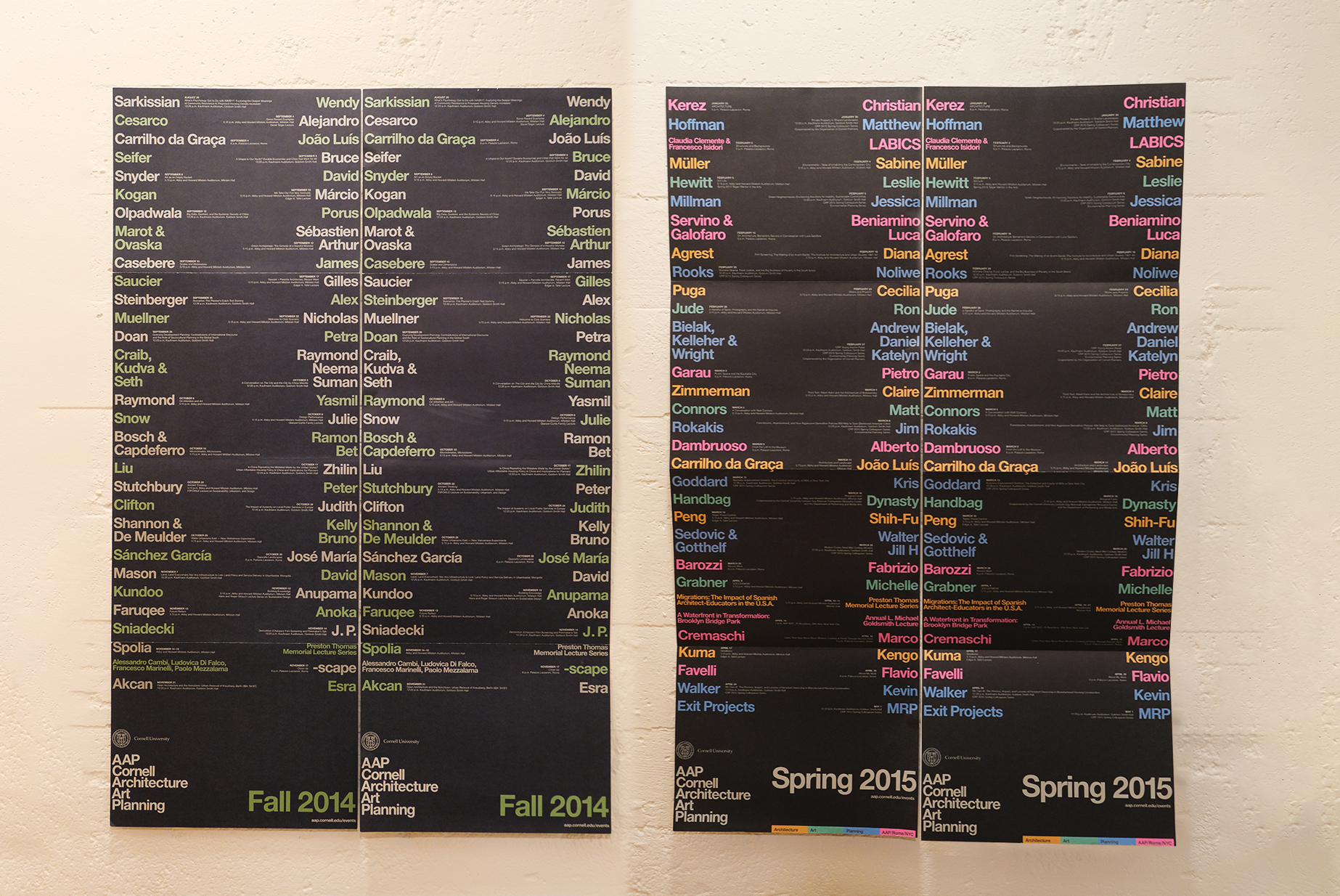 Cornell AAP Event Posters – KUDOS Design Collaboratory™